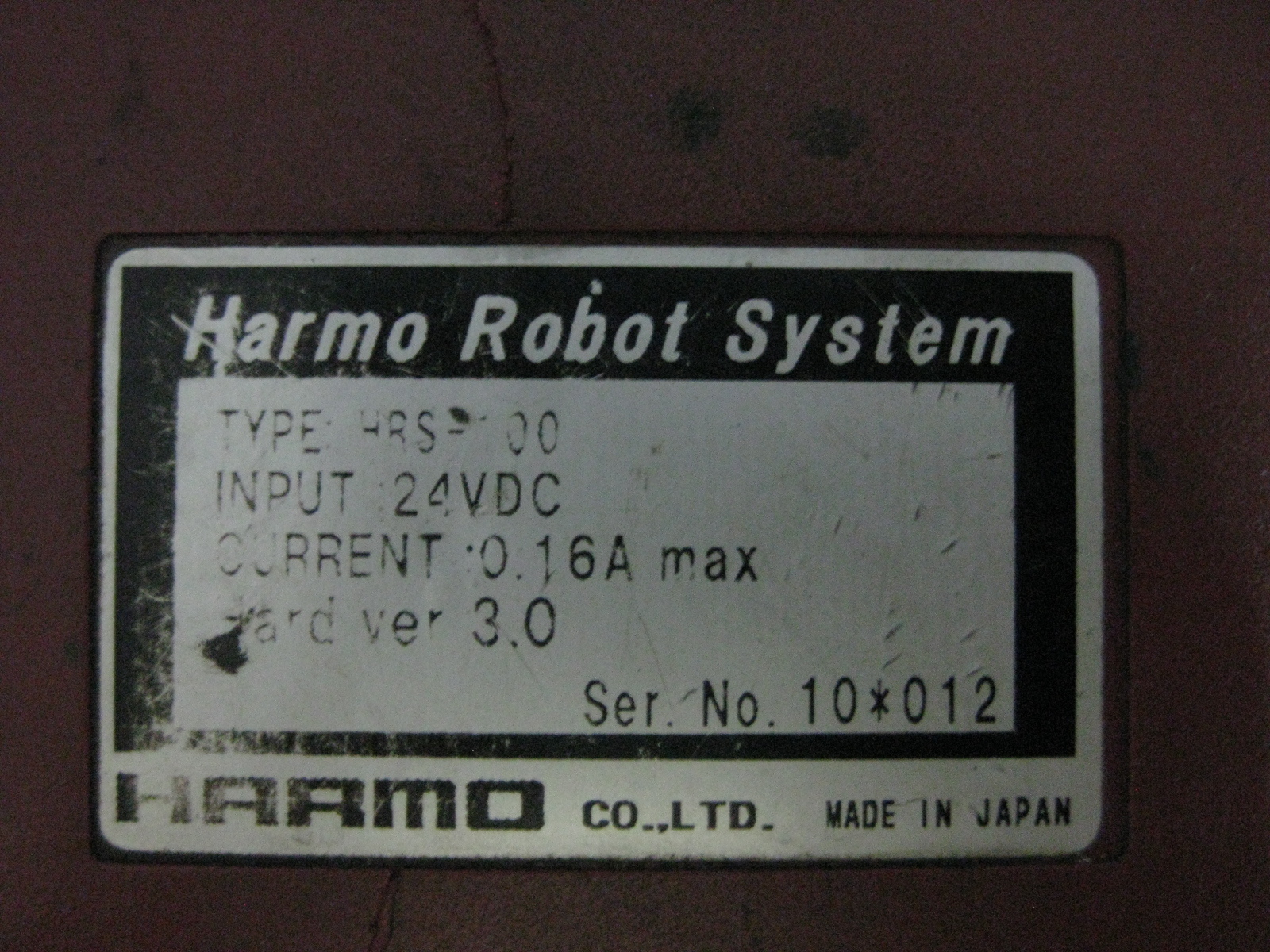 JESS Repair Service in Malaysia - Repair HARMO ROBOT SYSTEM HRSH100 ...