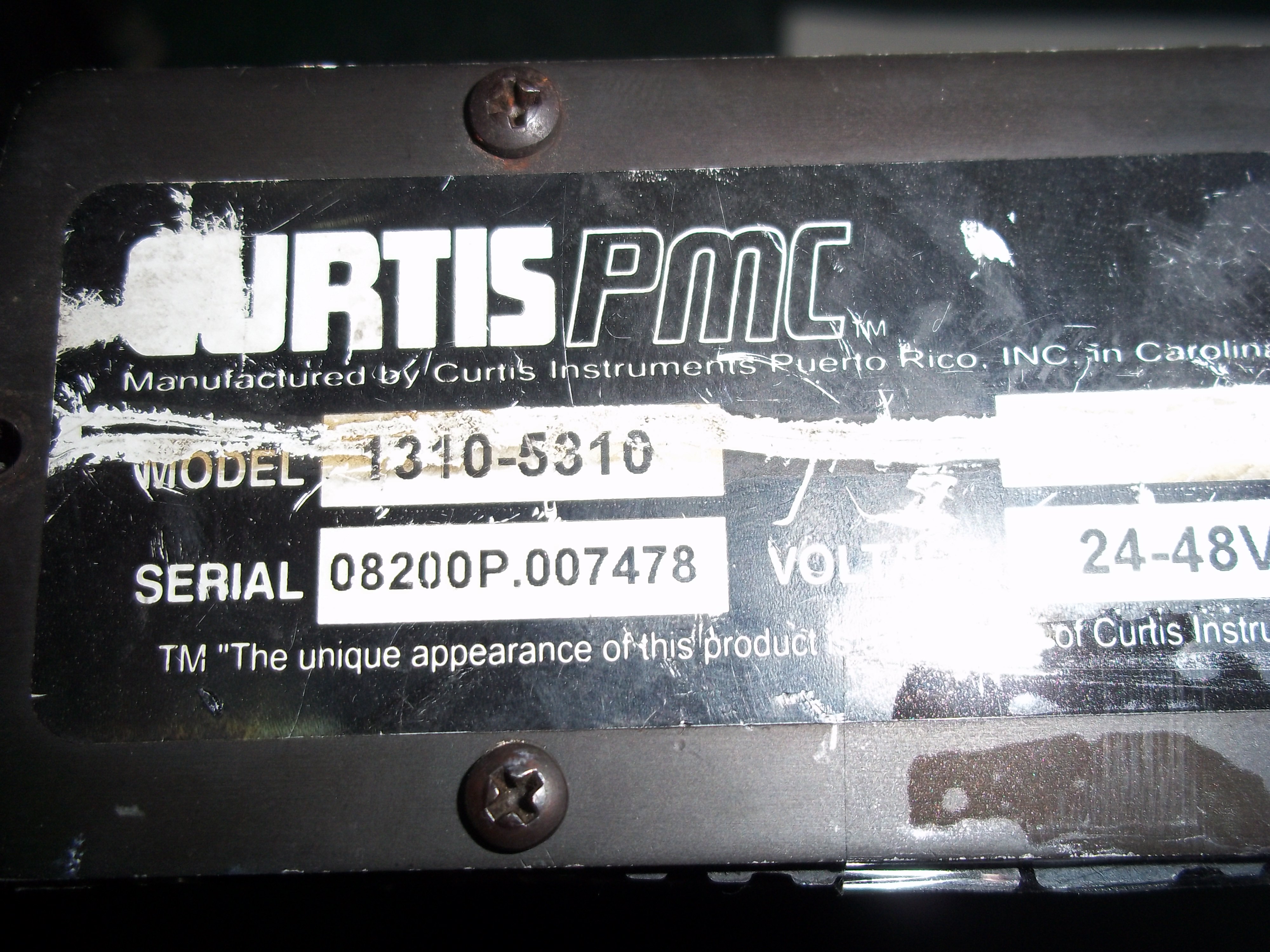JESS | Repair CURTIS CURTIS PMC VEHICLE SYSTEM CONTROLLER 1310-5310 in ...