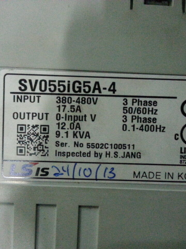 JESS | Repair IG5A IG5A VARIABLE FREQUENCY DRIVE SV055IG5A-4 in ...