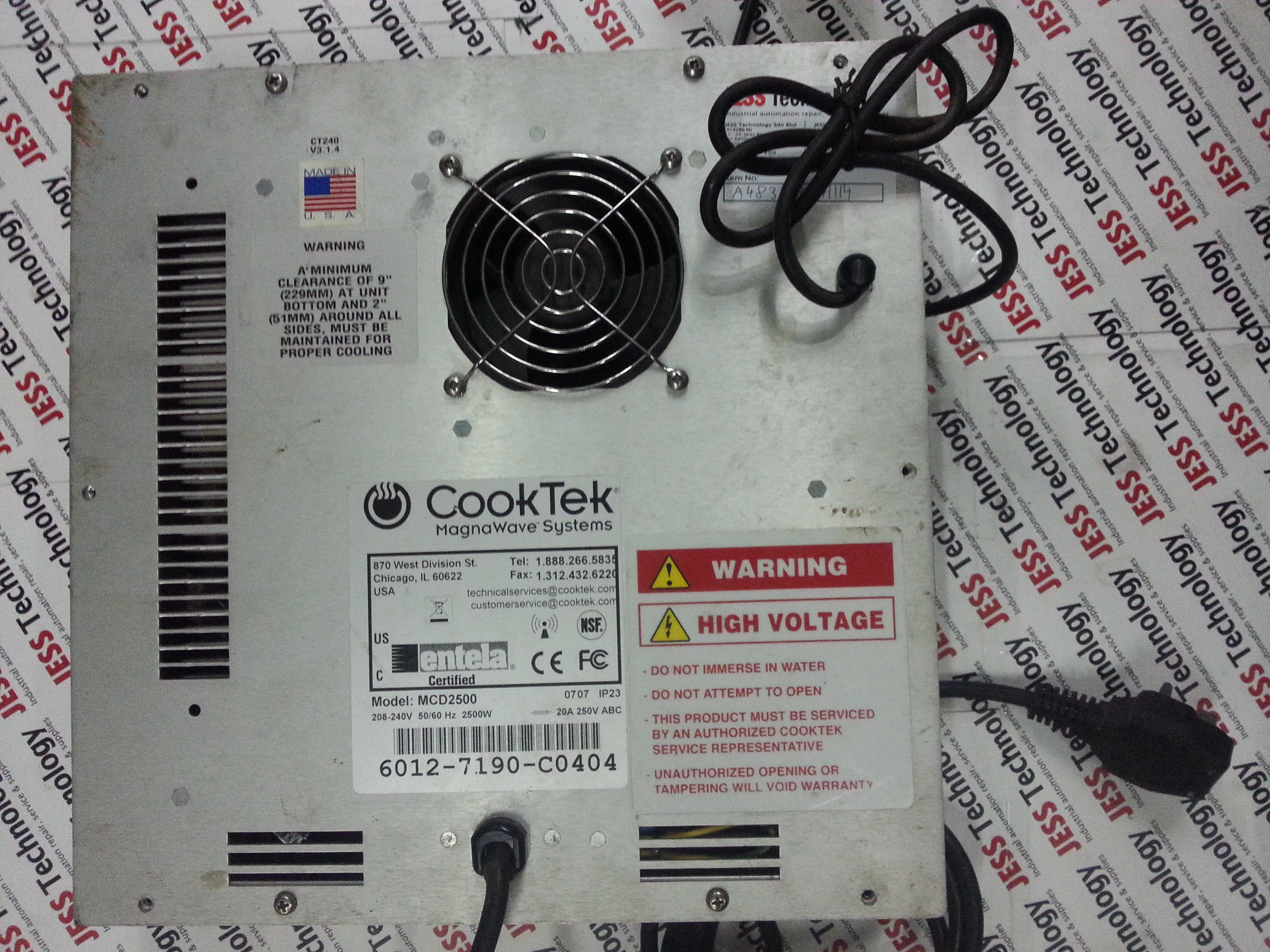 JESS | Repair COOKTEK COOKTEK MAGNAWAVE SYSTEM MCD2500 in Malaysia ...