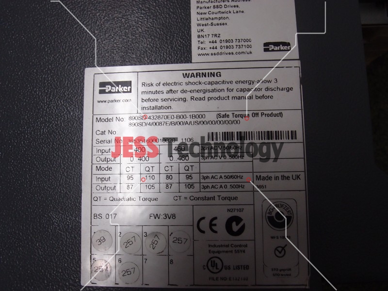 JESS Repair Service in Malaysia - Repair PARKER PARKER AC890 INVERTER ...