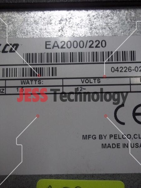 JESS Repair Service in Malaysia - Repair PELCO PELCO EA2000 HALF DUPLEX ...