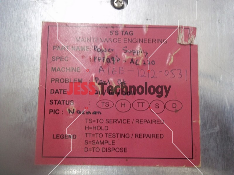 JESS Repair Service in Malaysia - Repair POWER POWER SUPPLY 5'S TAG ...