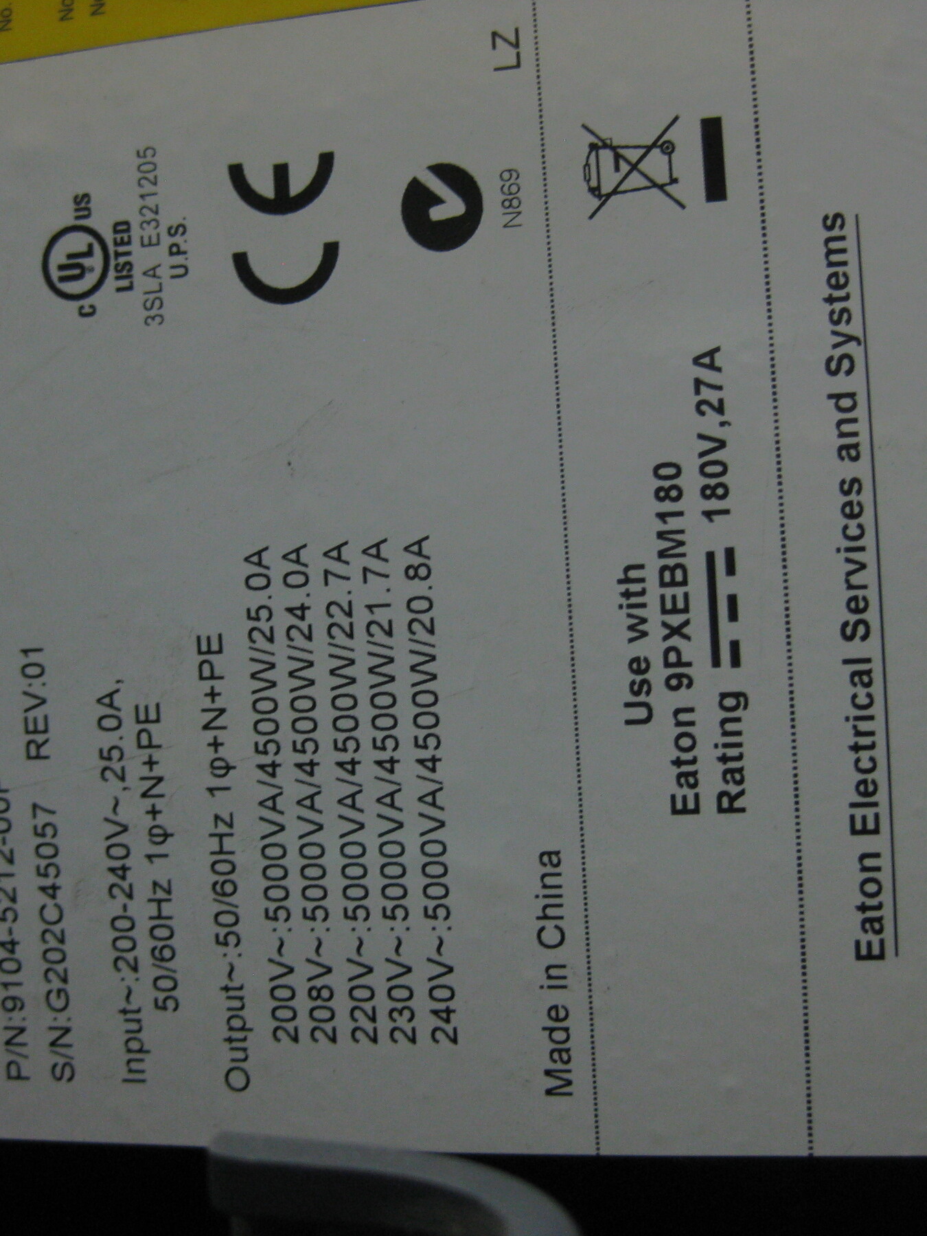 JESS Repair Service in Malaysia - Repair EATON POWER SUPPLY 9PX5KI ...