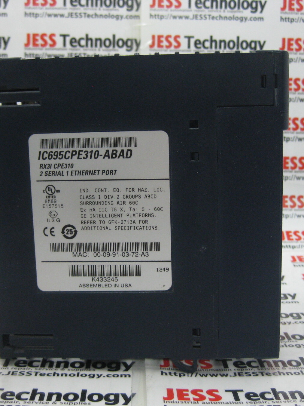 JESS Repair Service in Malaysia - Repair GE FANUC CPU IC695CPE310-ABAD ...