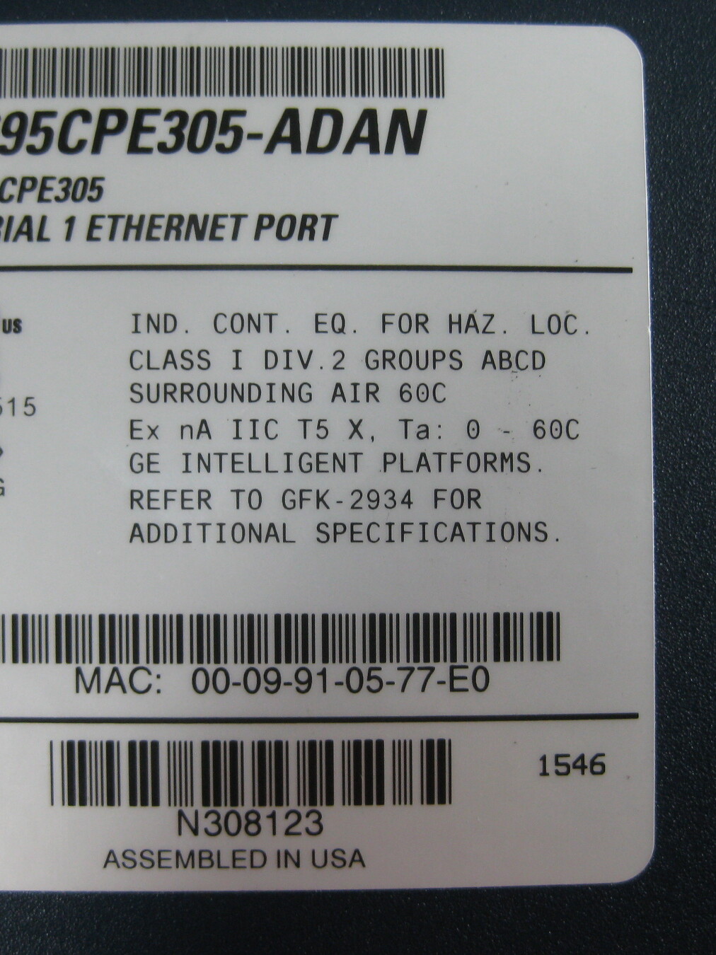 JESS Repair Service in Malaysia - Repair GE FANUC ETHERNET PORT RX3I ...