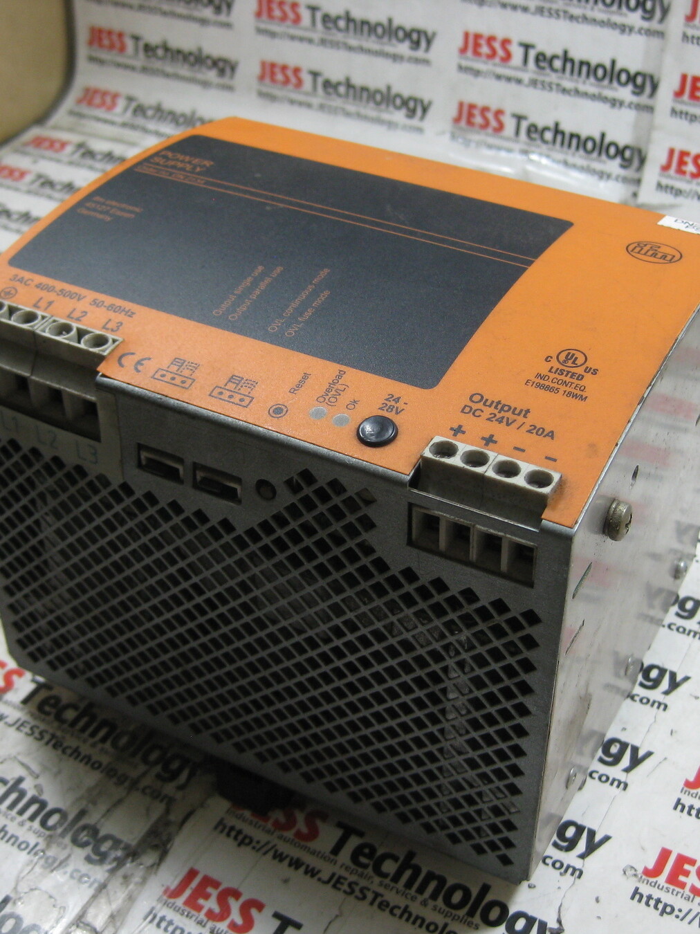 JESS Repair Service in Malaysia - Repair IFM POWER SUPPLY 24-28V/20A ...