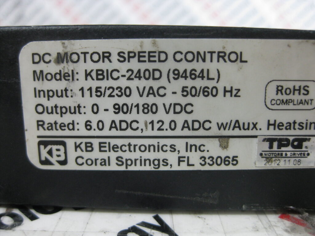 JESS Repair Service in Malaysia - Repair KB ELECTRONICS DC MOTOR SPEED ...