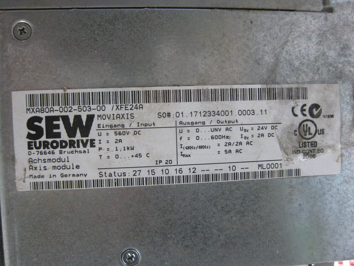 JESS Repair Service in Malaysia - Repair SEW EURODRIVE AC SERVO D-76646 ...