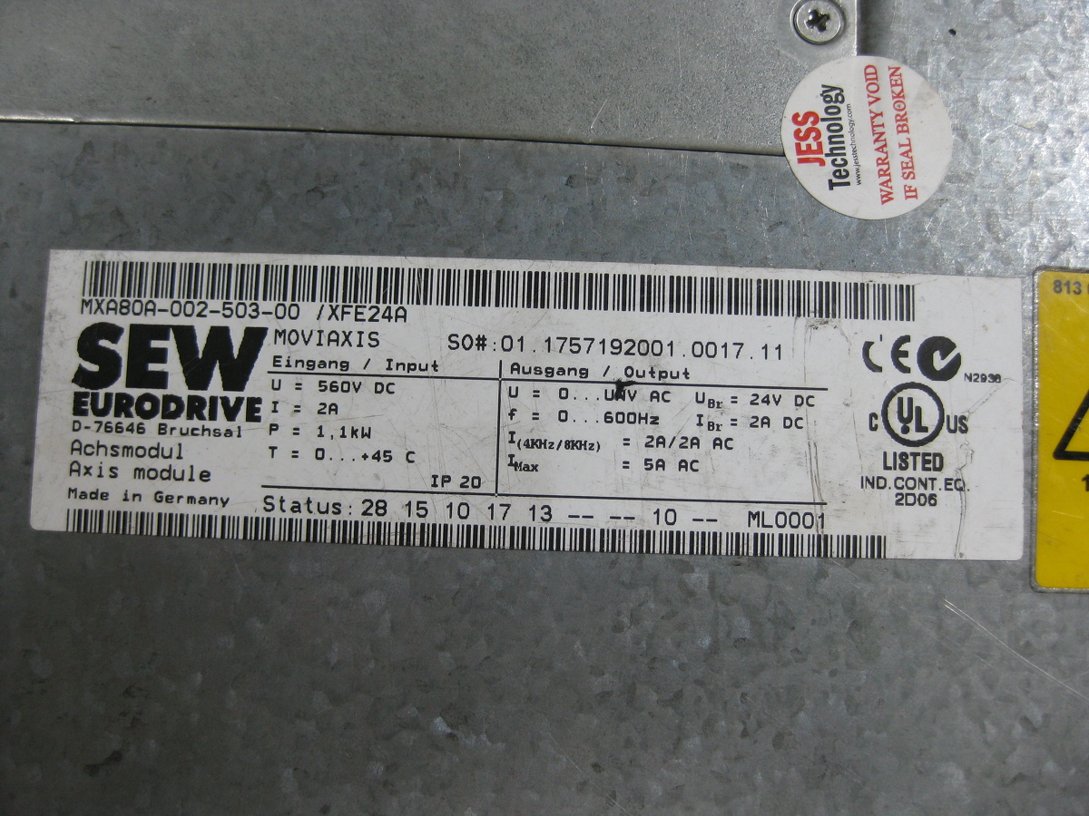 JESS Repair Service in Malaysia - Repair SEW EURODRIVE INVERTER D-76646 ...