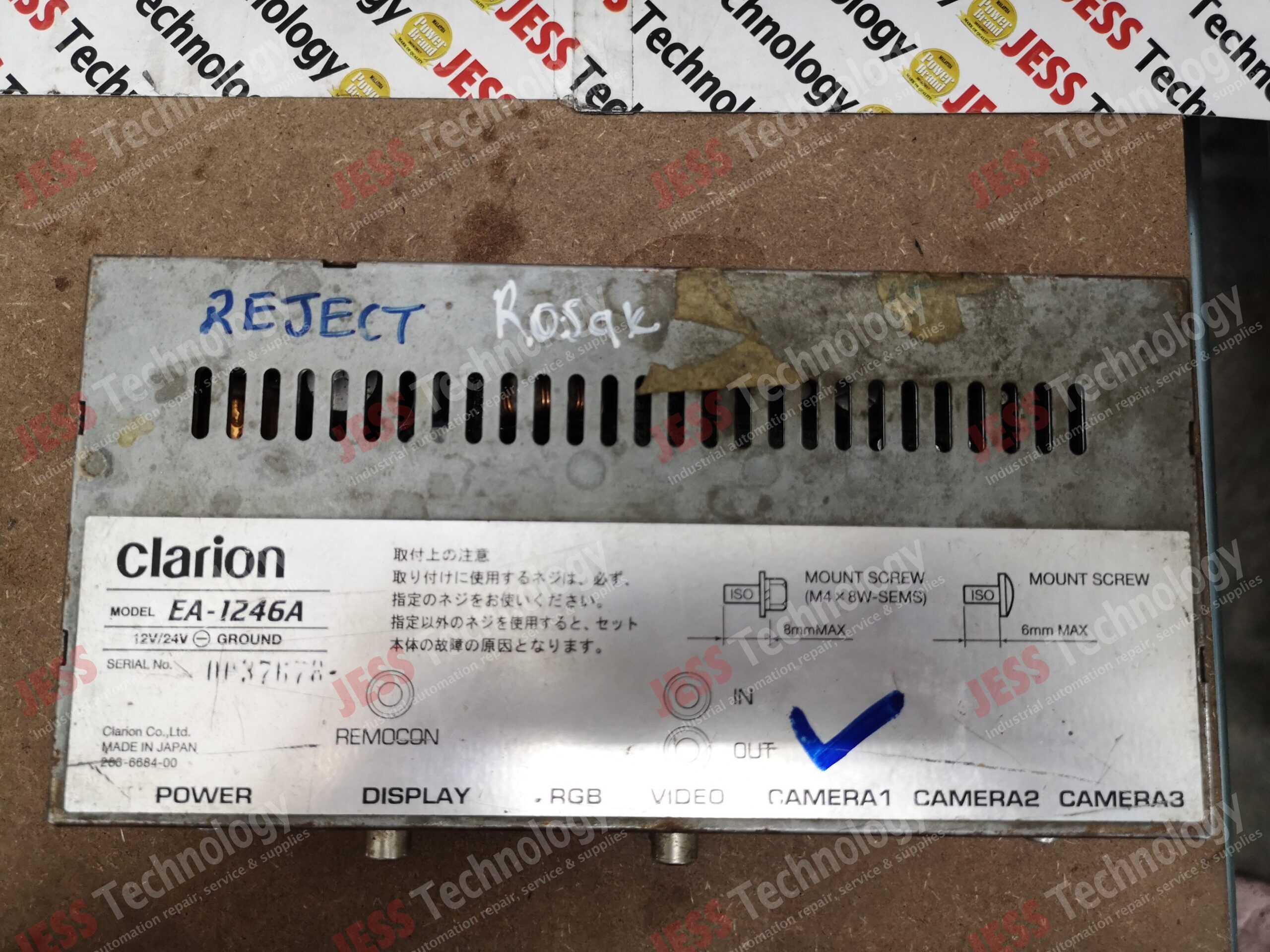 JESS Repair Service in Malaysia - Repair CLARION Clarion power supply ...