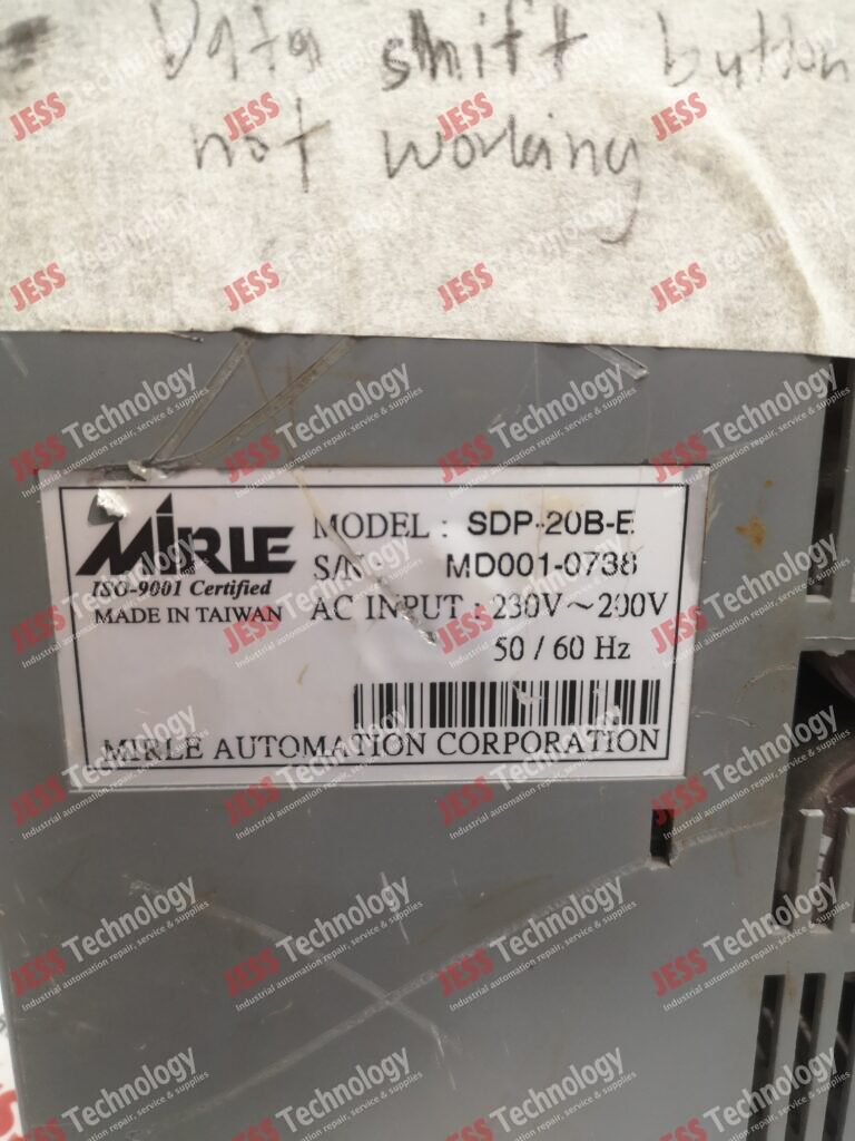 JESS Repair Service in Malaysia - Repair MIRLE Mirle ac servo drive ...