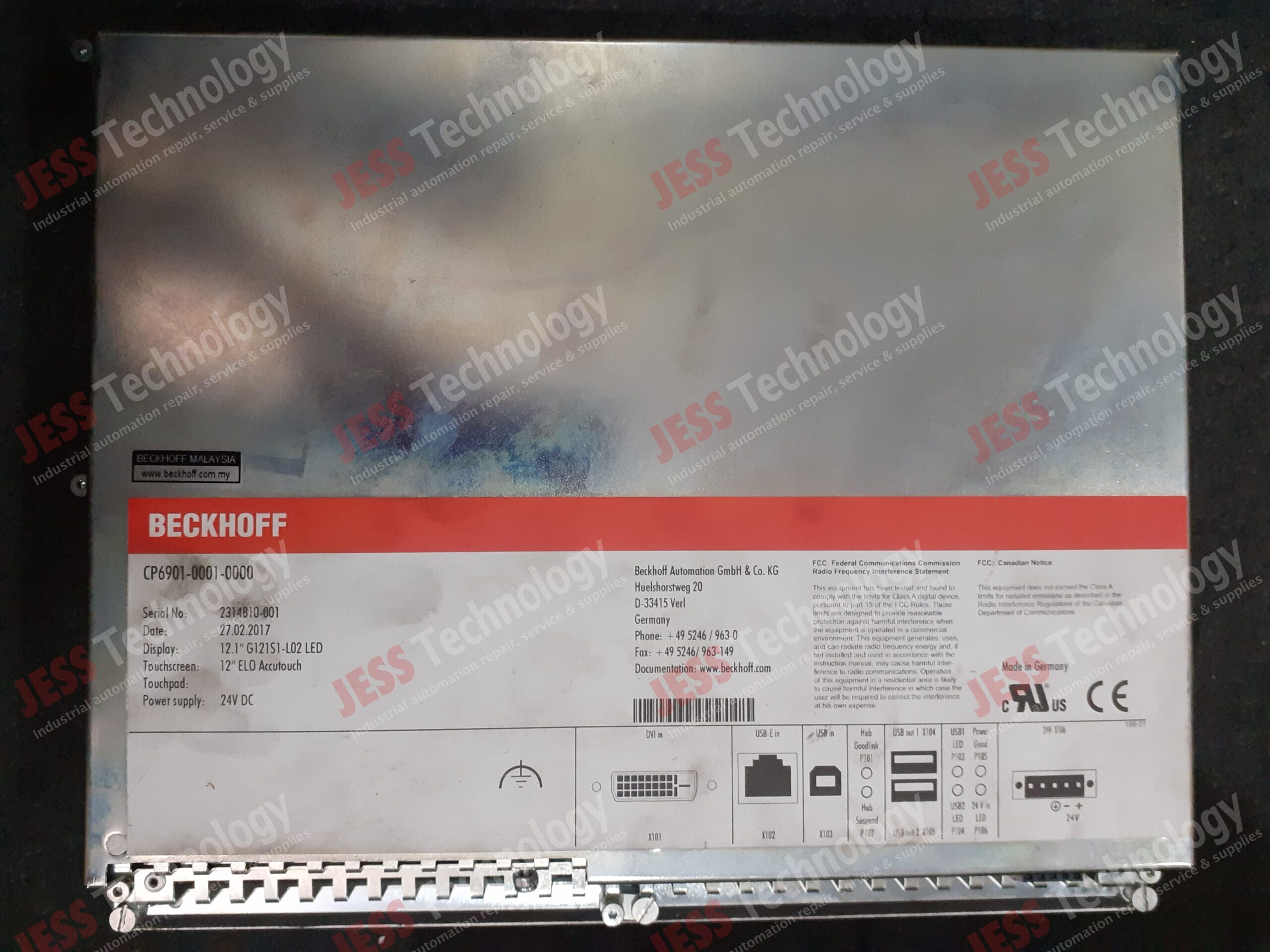 JESS Repair Service in Malaysia - Repair BECKHOFF Brand: Beckhoff Touch ...