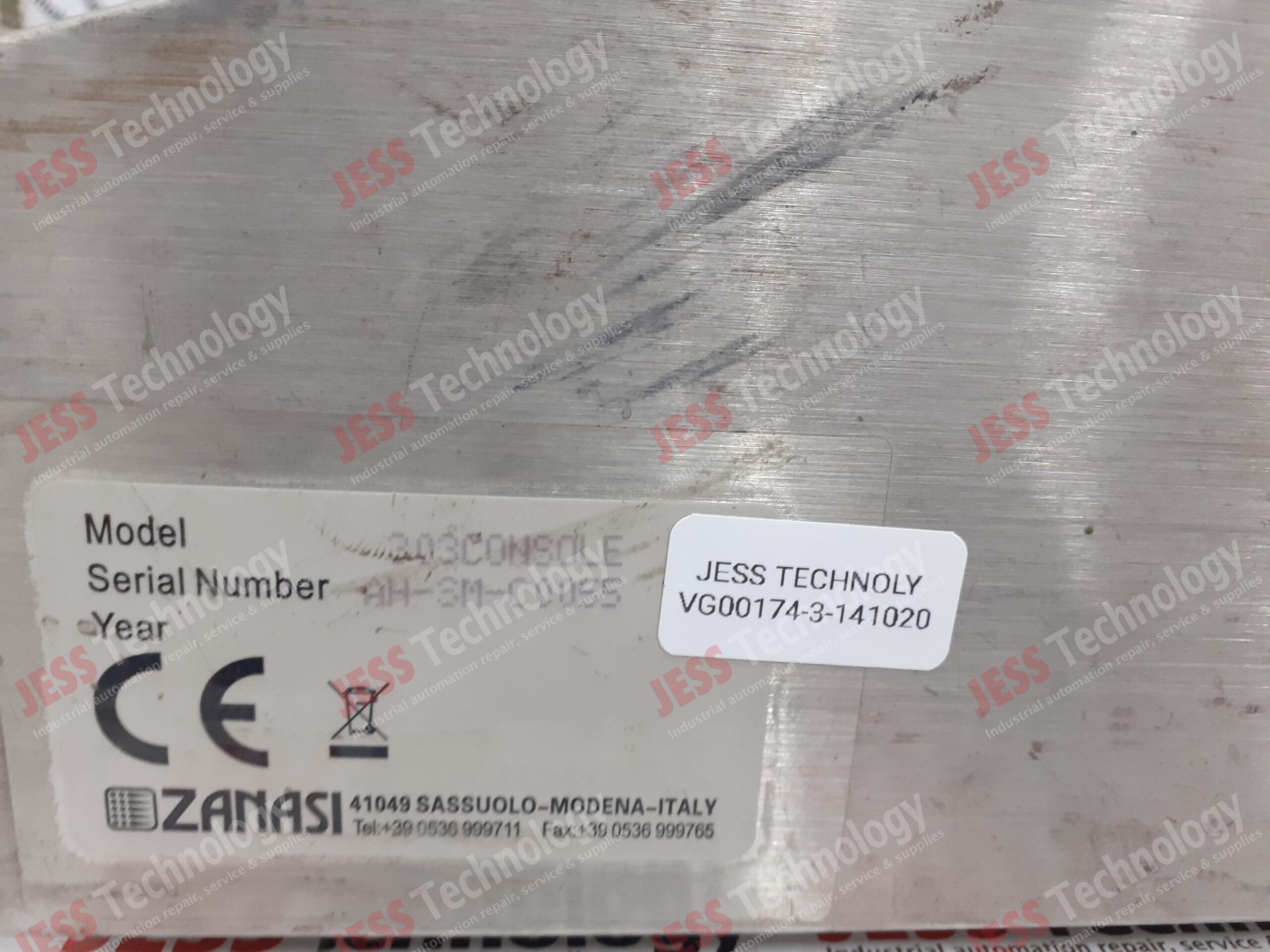 JESS Repair Service in Malaysia - Repair Zanasi Inkjet Marking Machine Ah-SM-C0055 303 CONSOLE ...