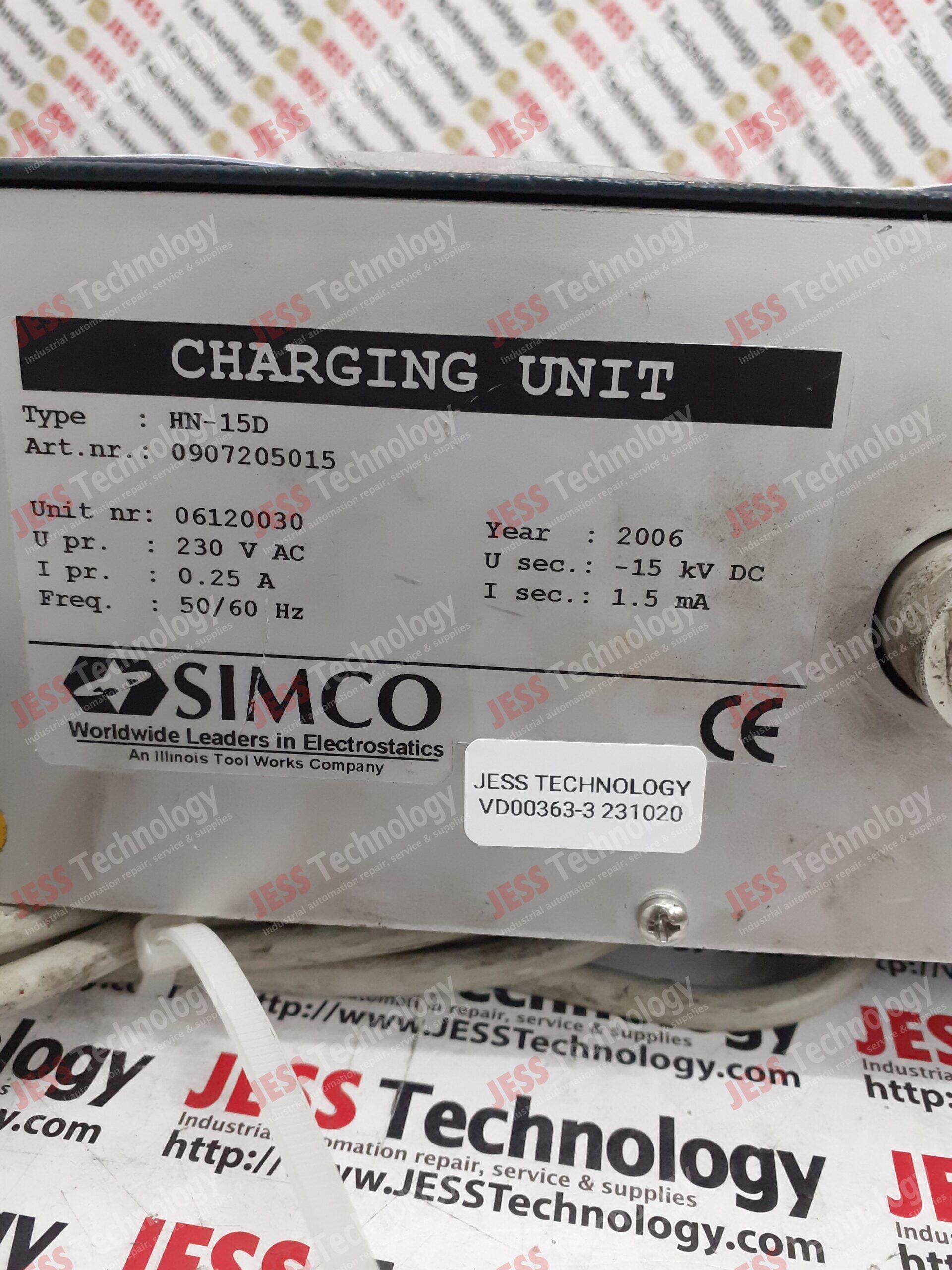 JESS Repair Service in Malaysia - Repair SIMCO Static charging 06120030 HN-15D, Best Repair ...