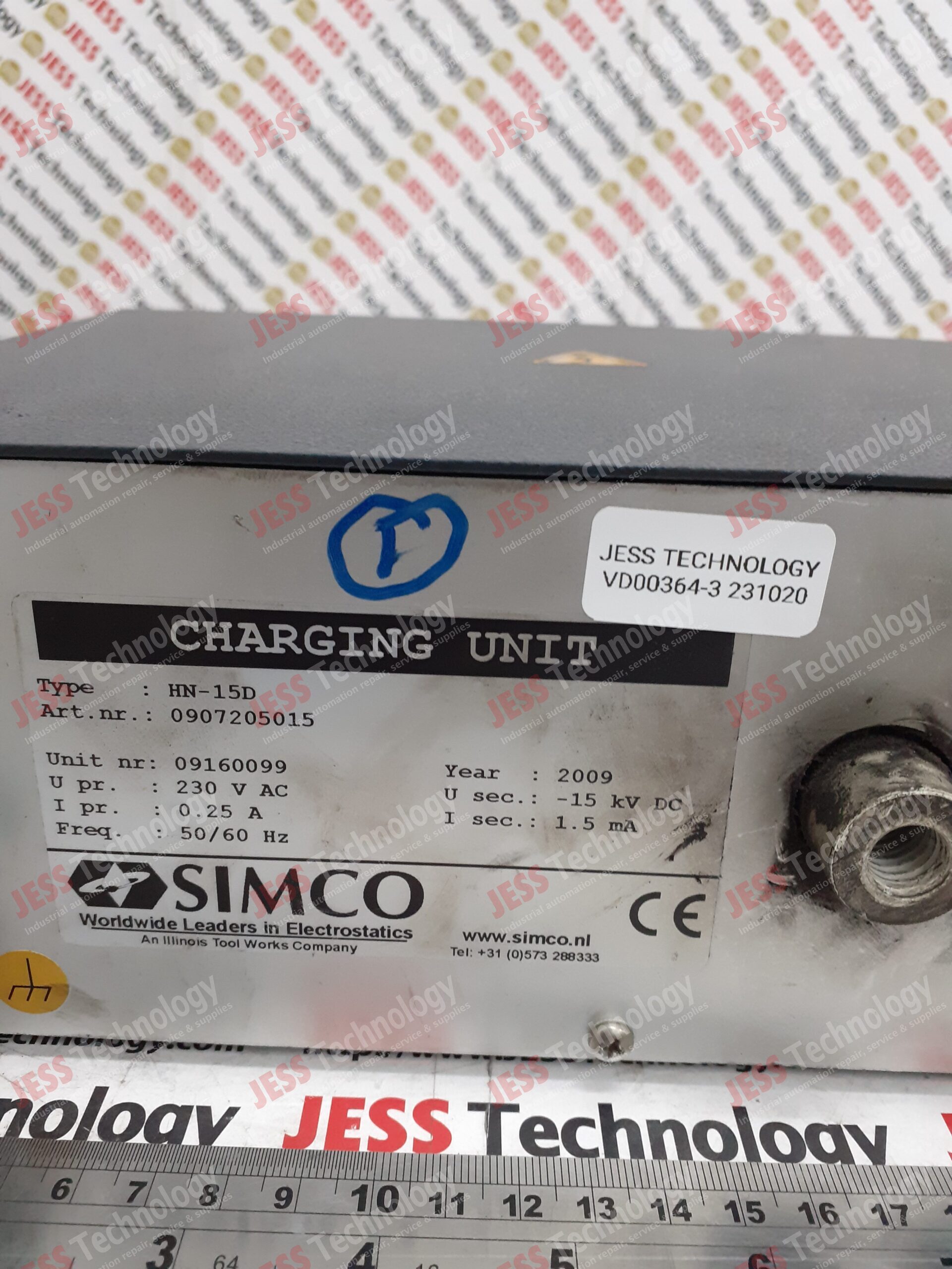 JESS Repair Service in Malaysia - Repair SIMCO Static charging unit 09160099 HN-15D, Best Repair ...