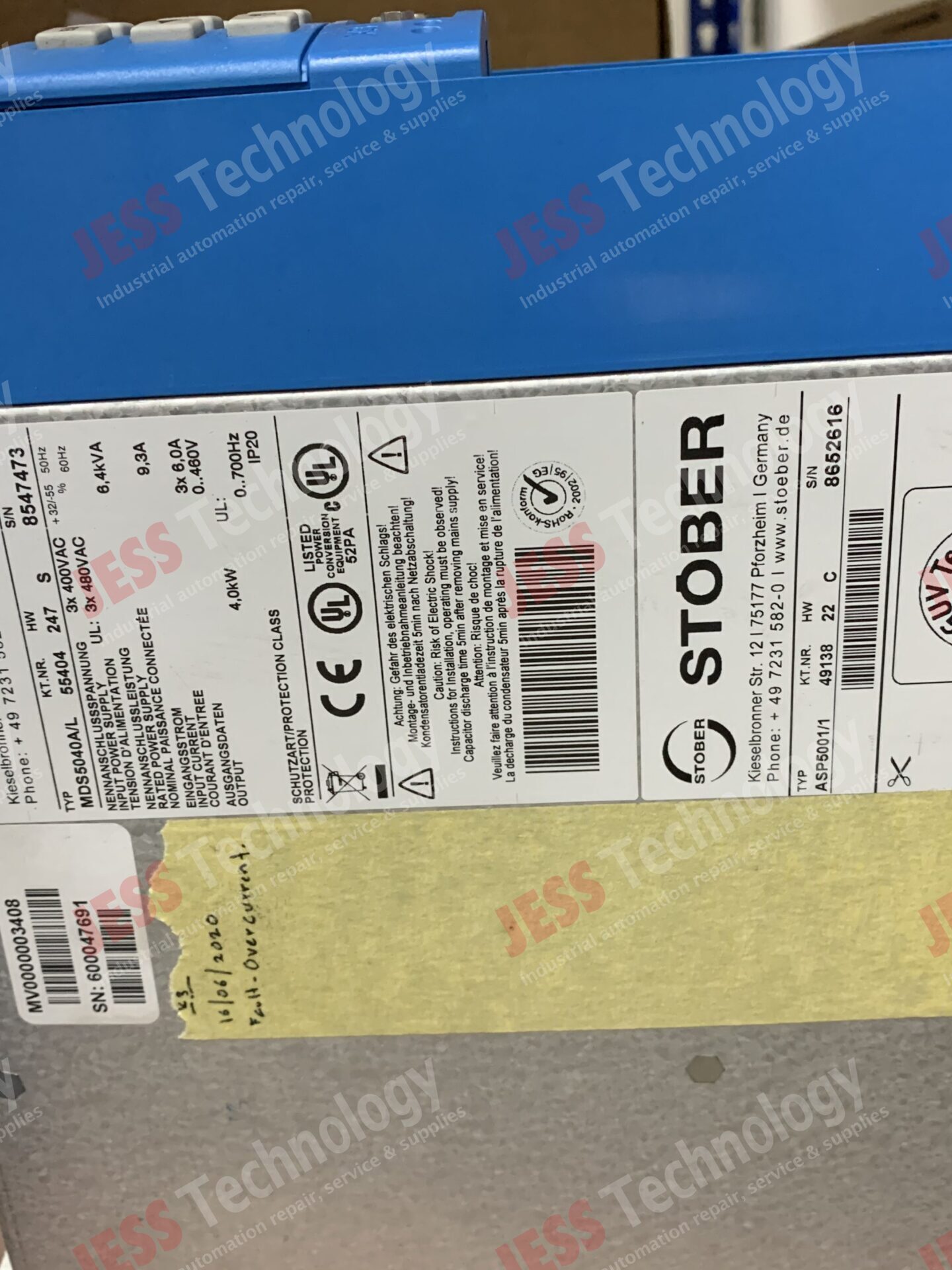 JESS Repair Service in Malaysia - Repair STOBER stober drive 8652616 ...