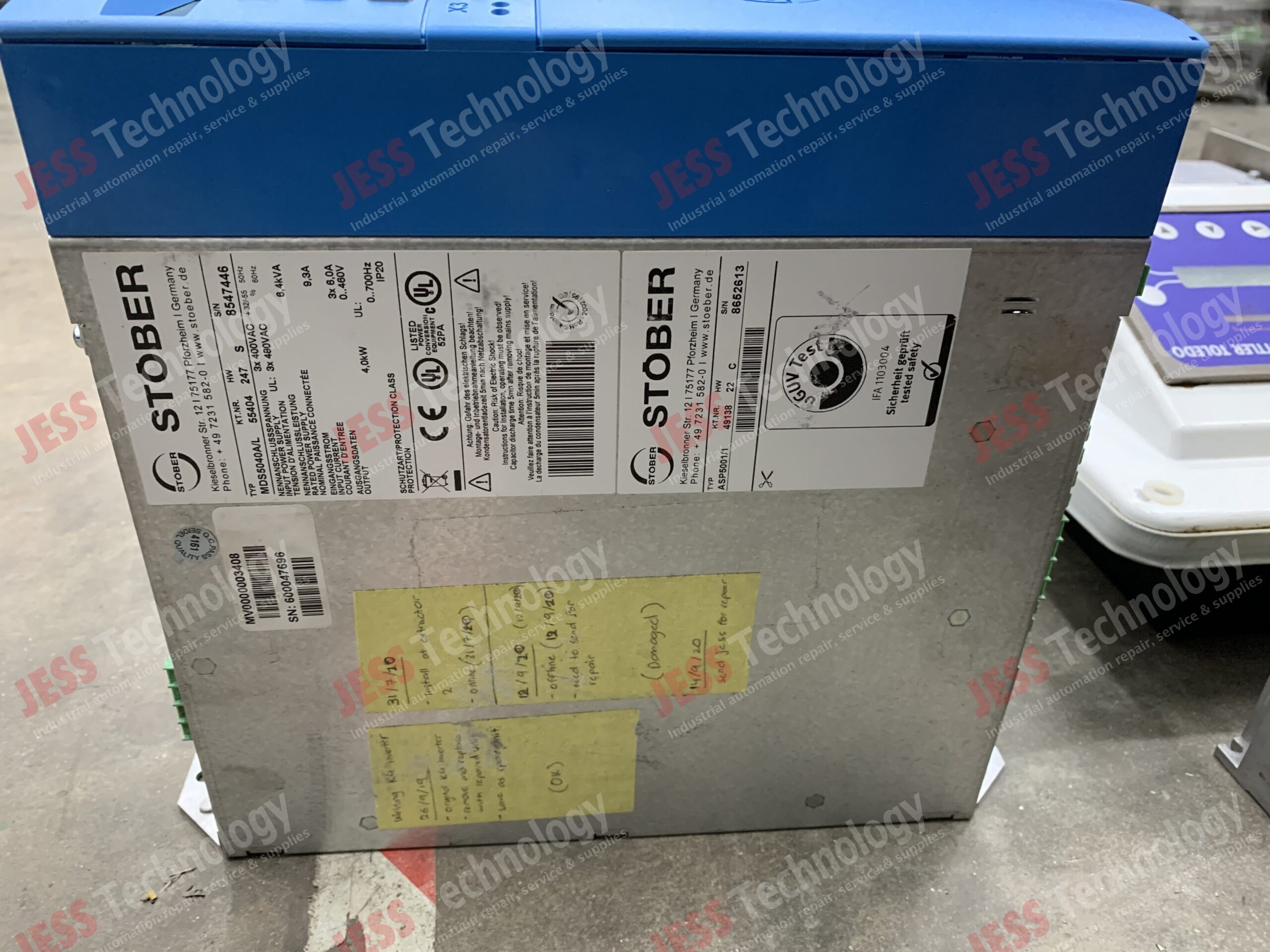 JESS Repair Service in Malaysia - Repair STOBER STOBER DRIVE 4kW ...