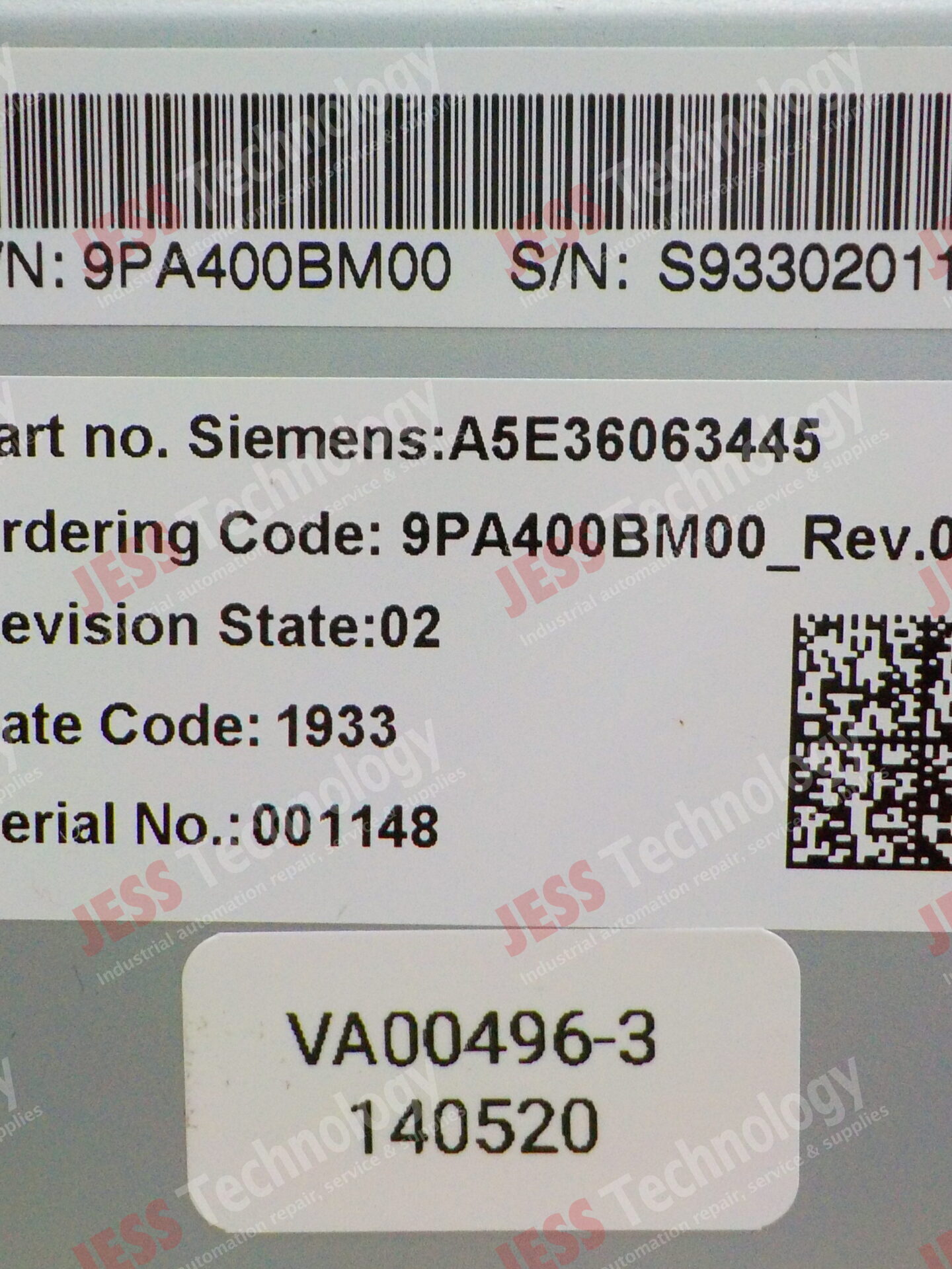 JESS Repair Service in Malaysia - Repair SIEMENS Power supply ...