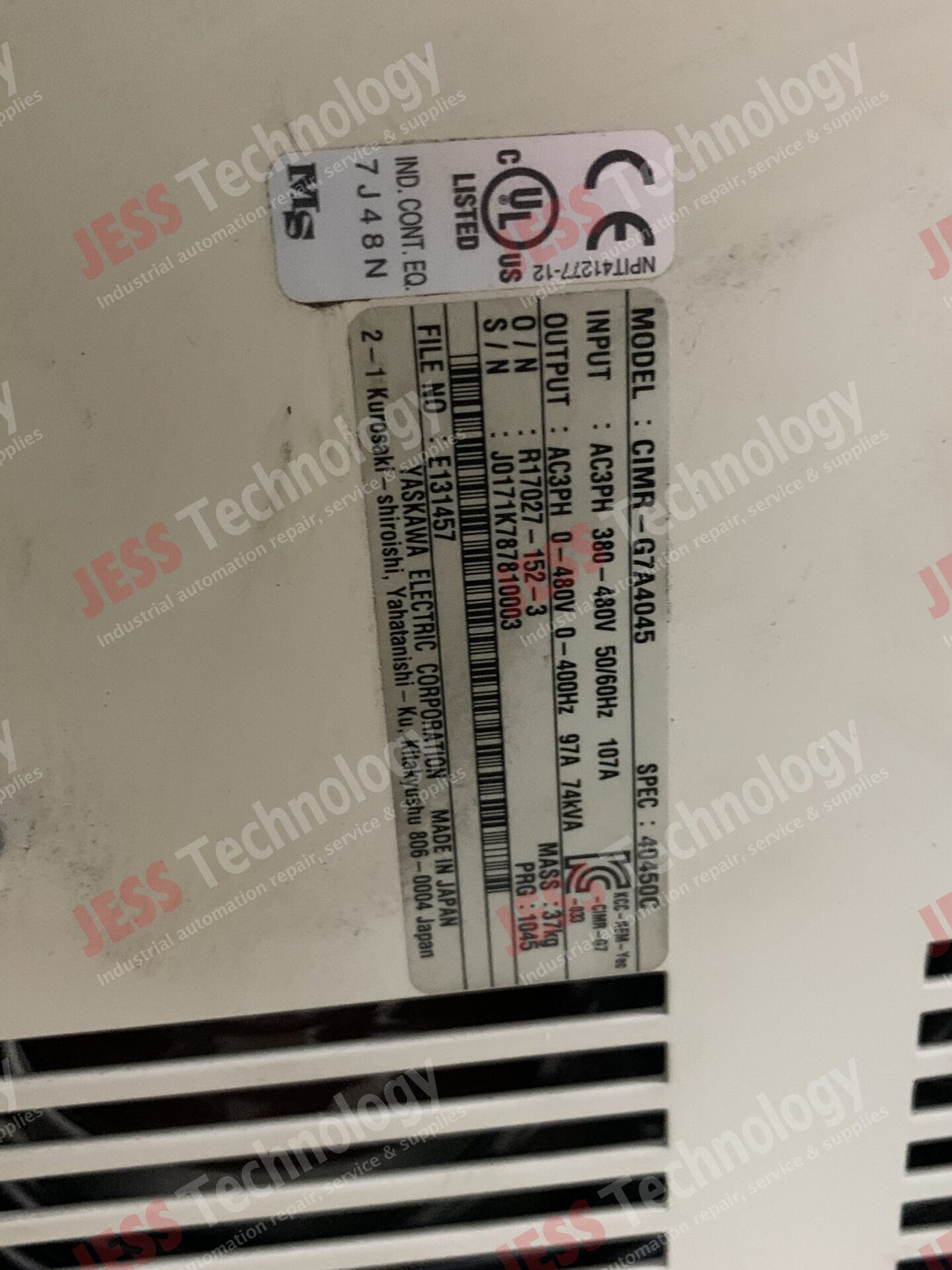 JESS Repair Service in Malaysia - Repair YASKAWA yaskawa varispeed g7 ...