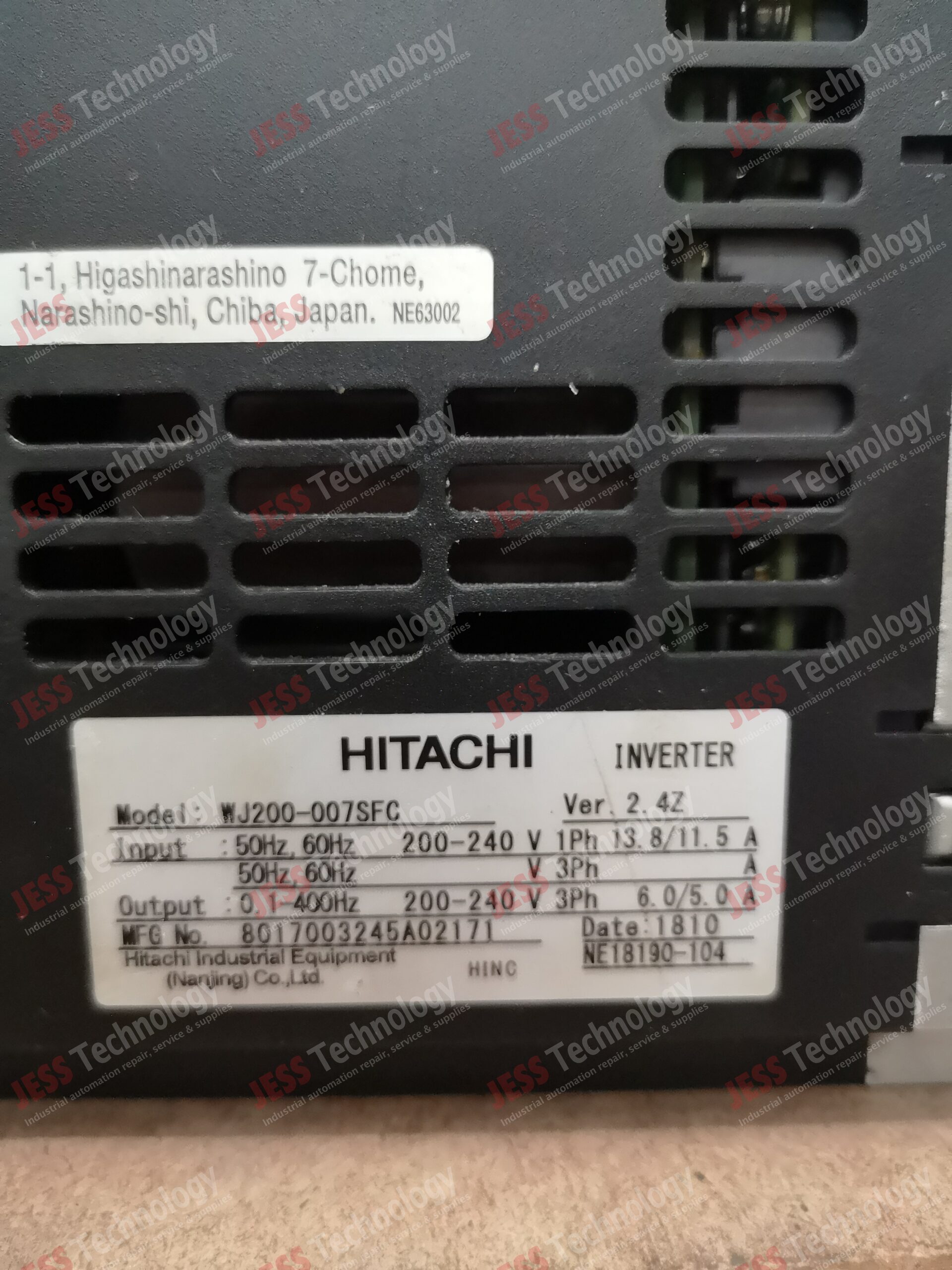 JESS Repair Service in Malaysia - Repair HITACHI Hitachi inverter ...