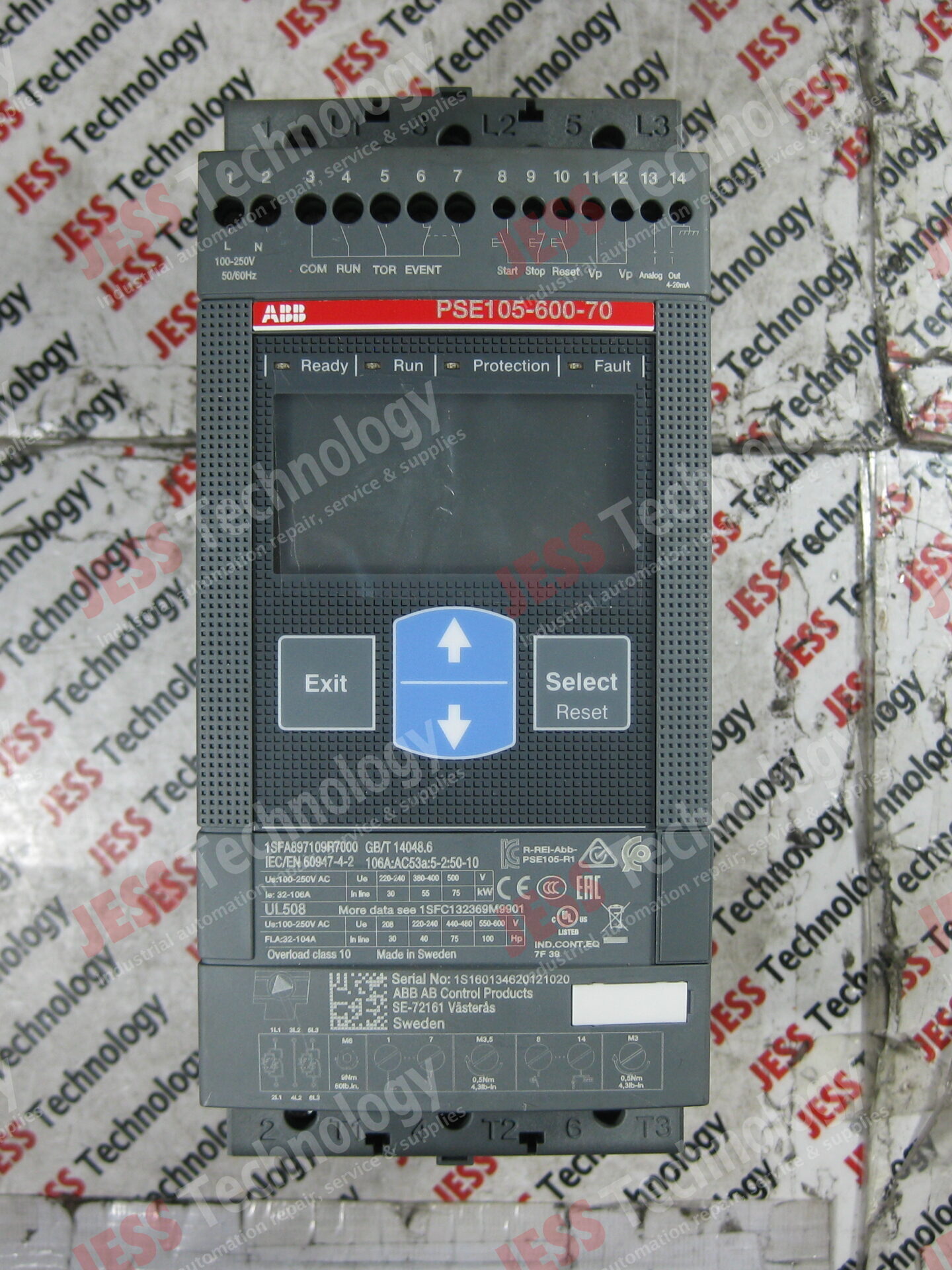 JESS Repair Service in Malaysia - Repair ABB SOFTSTARTER BRAND: ABB SOFT STATER, MODEL NO ...