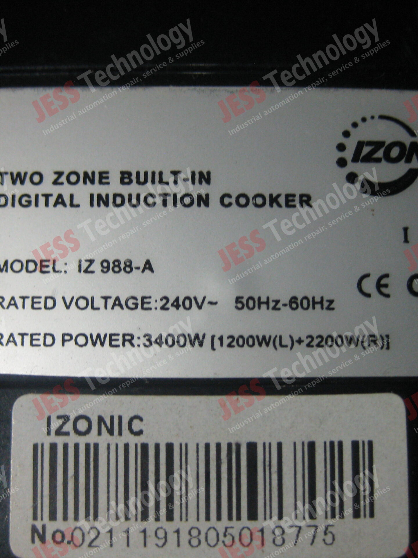 JESS Repair Service in Malaysia - Repair IZONIC DIGITAL INDUCTION ...