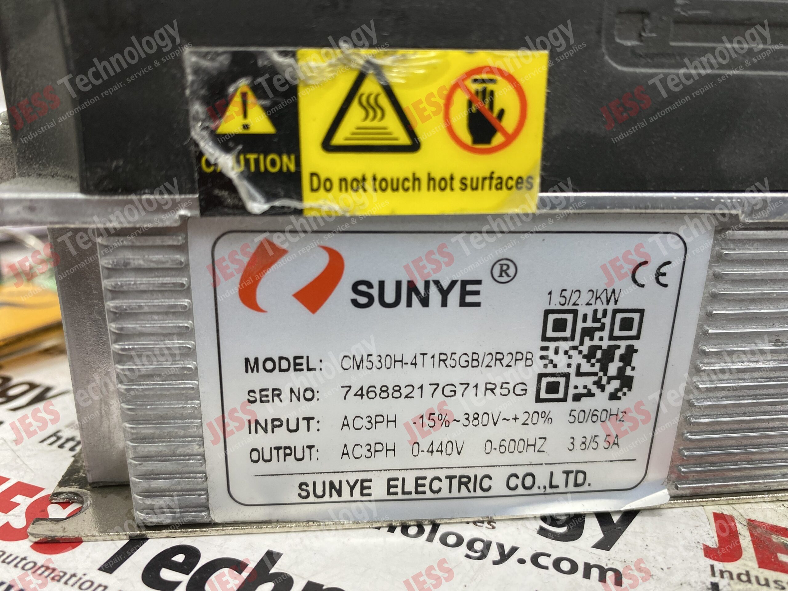 JESS Repair Service in Malaysia - Repair SUNYE Sunye Inverter 74688217G71R5G CM530H-4T1R5GB ...