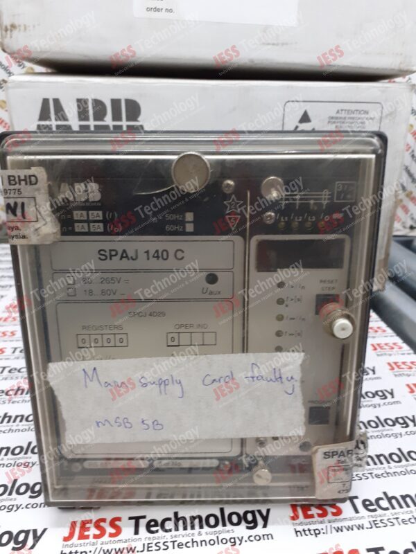 JESS Repair Service in Malaysia - Repair ABB Over current relay E031082 ...